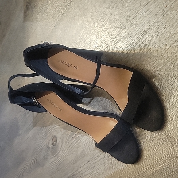 Indigo | Shoes | Black Block Heeled Shoes | Poshmark